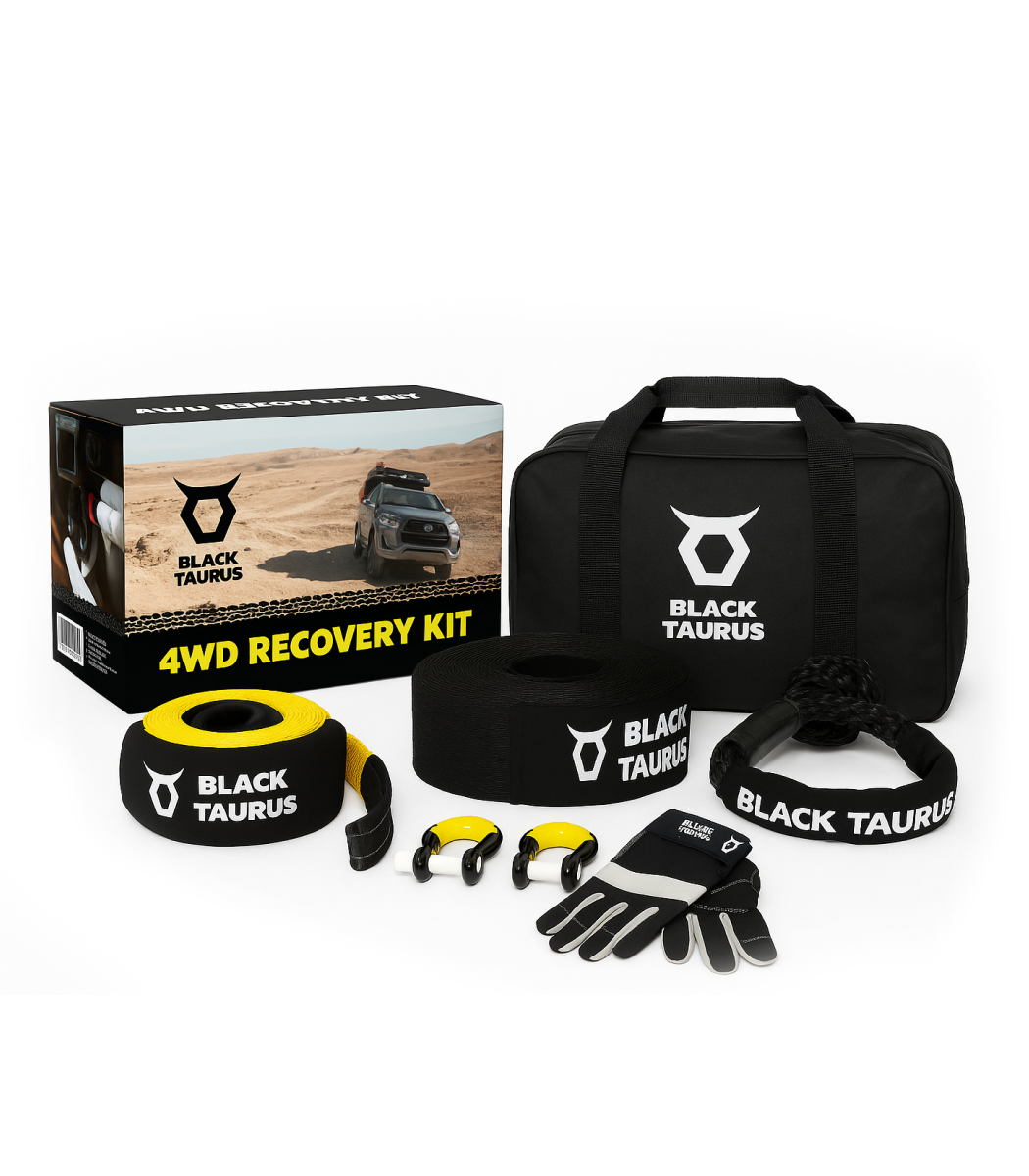 Off-Road Recovery Kit – Complete Vehicle Gear | Black Taurus